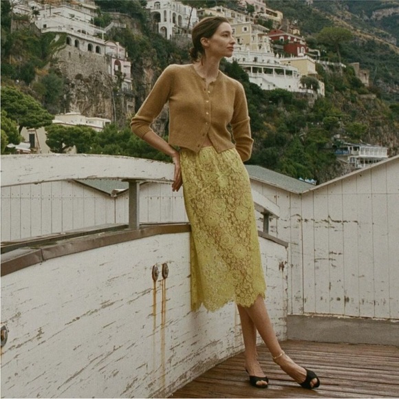 Doen | Skirts | Doen Nandi Skirt In Daffodil Yellow | Poshmark